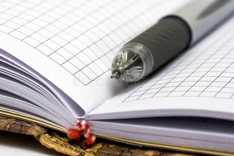 Black pen with notebook stock photo. Image of painting - 7288654