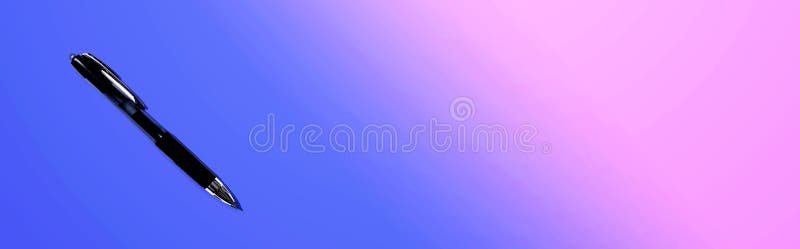 Black pen with shadow stock photo. Image of flatlay - 208951980