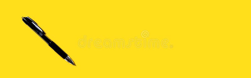 Black pen with shadow stock photo. Image of minimal - 204335244