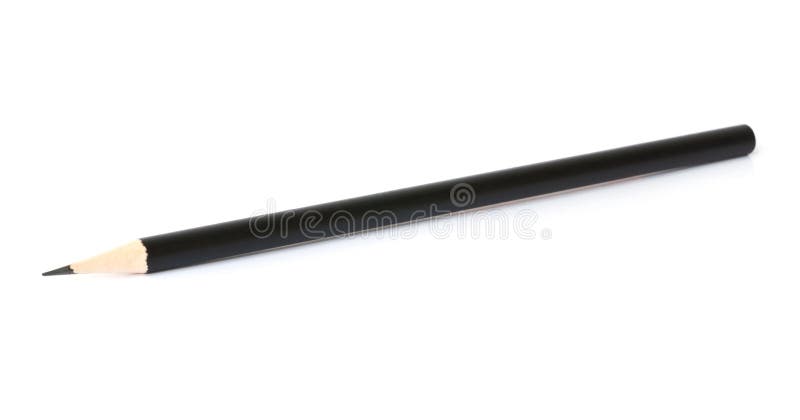 Black pencil. stock image. Image of concept, sharp, empty - 30177317