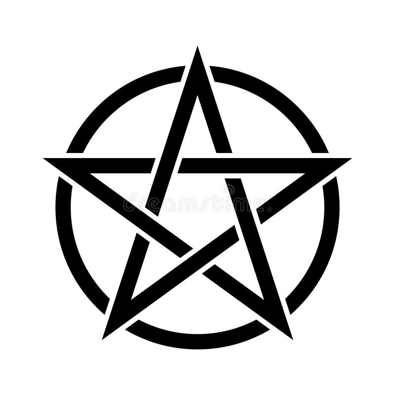 Isolated pentacle stock illustration. Illustration of religious - 35028842