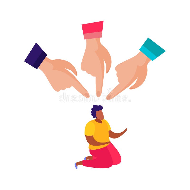 Black People Discrimination Composition Stock Vector - Illustration of ...