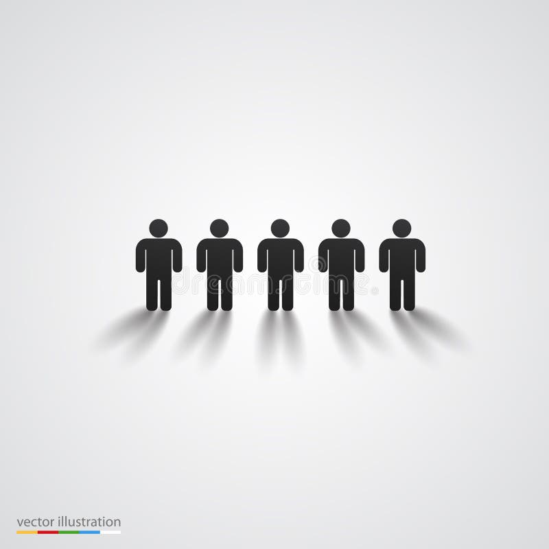 Black People Silhouette Row. Team Concept Stock Vector - Illustration ...