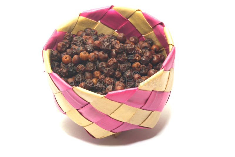 Black pepper in the box stock photo. Image of closeup - 79574422