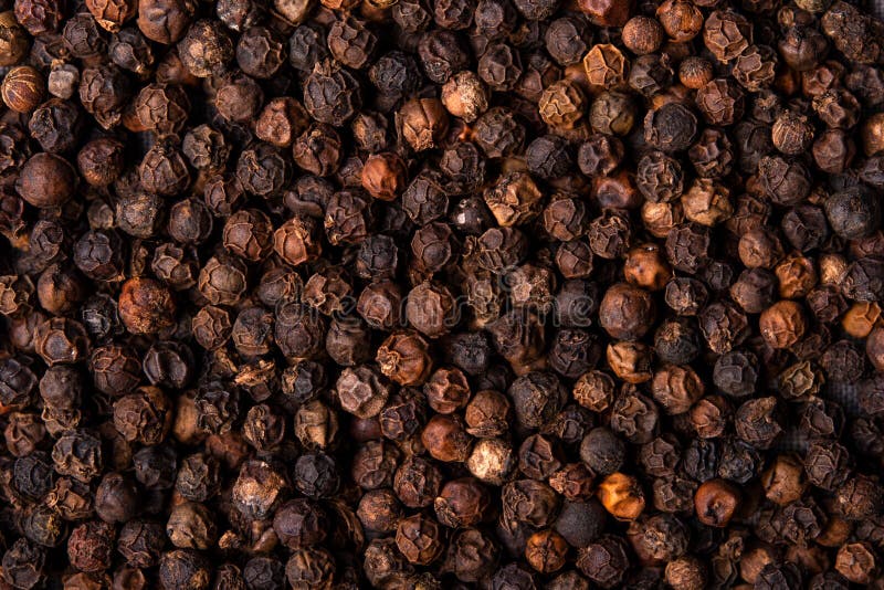 Black Pepper Closeup Top View Stock Photo - Image of background, cook ...