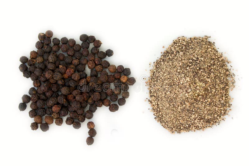 Black pepper and powder stock photo. Image of cuisine - 12129022