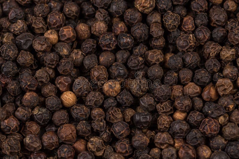 Black pepper zoomed in on stock photo. Image of aromatic - 45765286