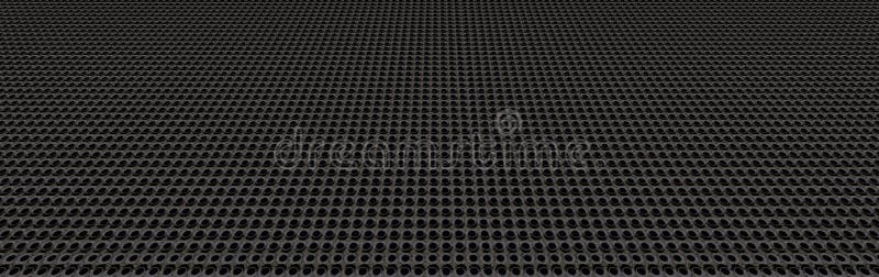 Black Perforated Metal Plate Shot in Perspective Stock Image - Image of ...