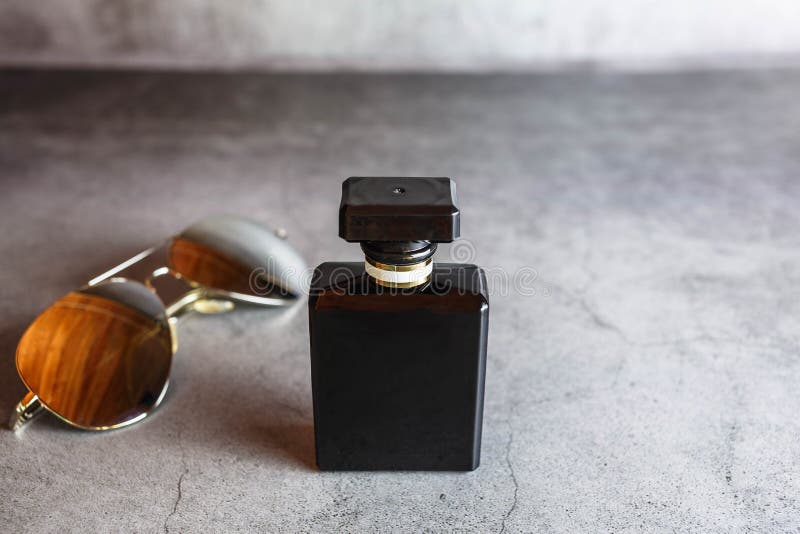 Black Perfume Bottle, Perfume Concept for Men Stock Photo - Image of ...