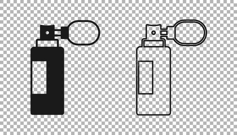 Black Perfume Icon Isolated on Transparent Background. Vector Stock ...
