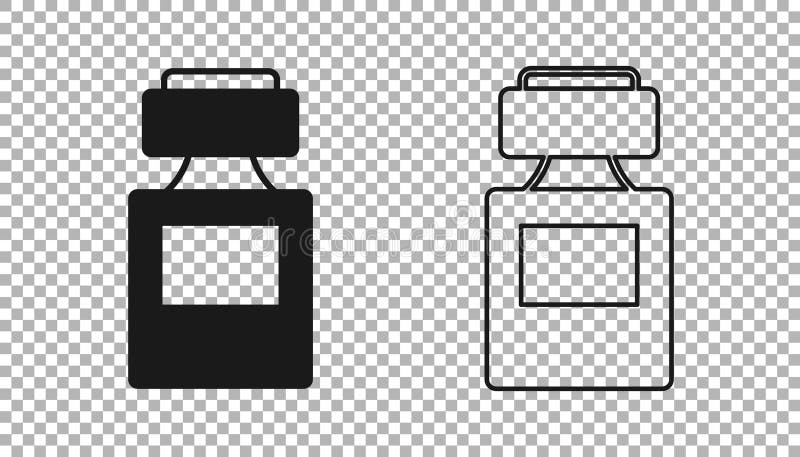 Black Perfume Icon Isolated on Transparent Background. Vector Stock ...