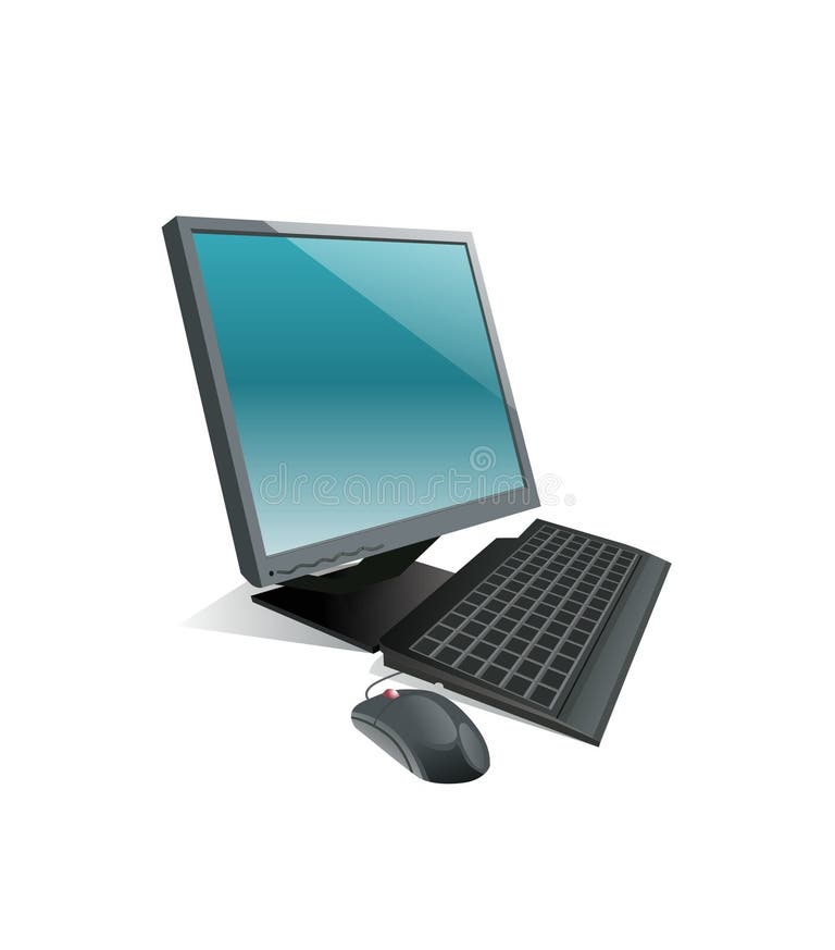 Black Personal Computer Stock Illustrations – 15,638 Black Personal ...