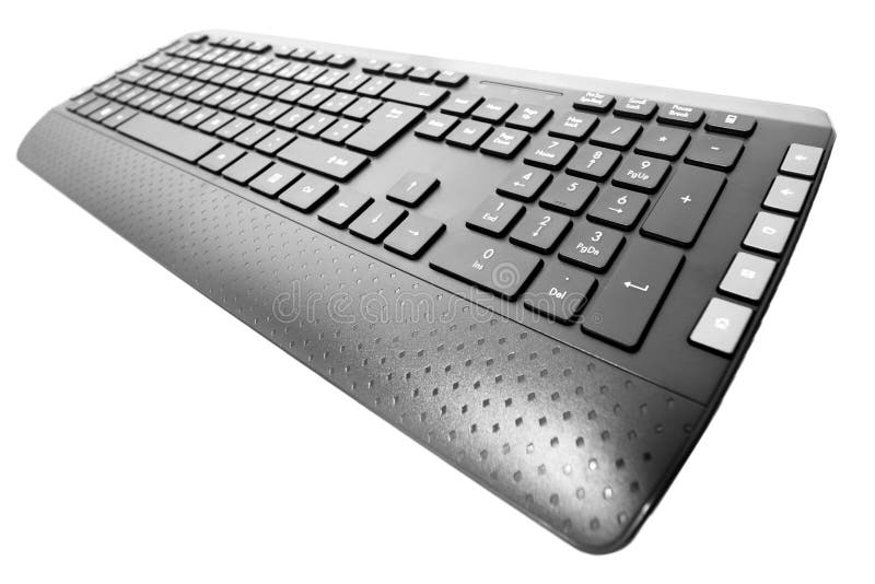 Black Personal Computer Keyboard Stock Image - Image of electronic ...
