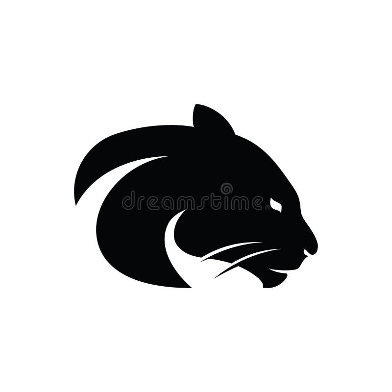 Black Phanter Icon Logo Design Illustration Stock Vector - Illustration ...