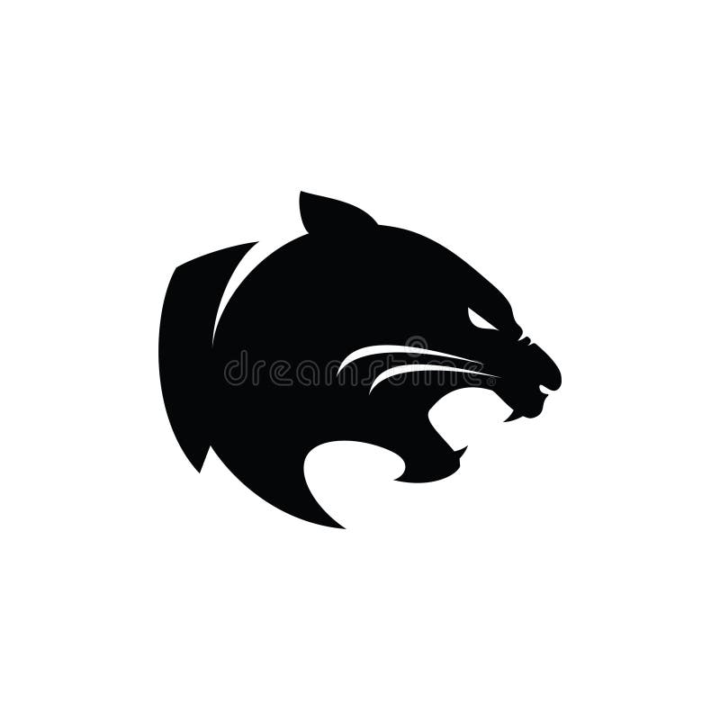 Black Phanter Icon Logo Design Illustration Stock Vector - Illustration ...
