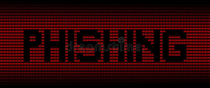 Phishing Text on Red Laptops Background Illustration Stock Illustration ...