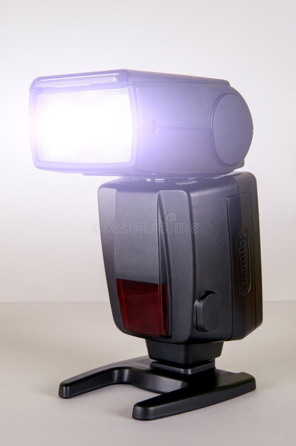 Black Photo Camera Flash stock image. Image of beam, firing - 83958357