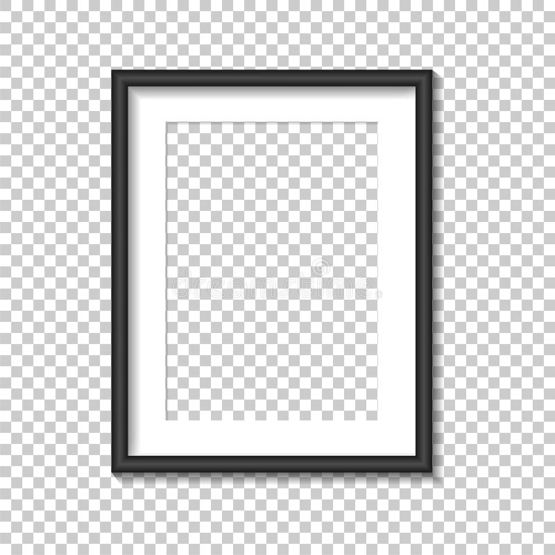 Black Photo Frame Template. Vector Illustration Stock Vector ...
