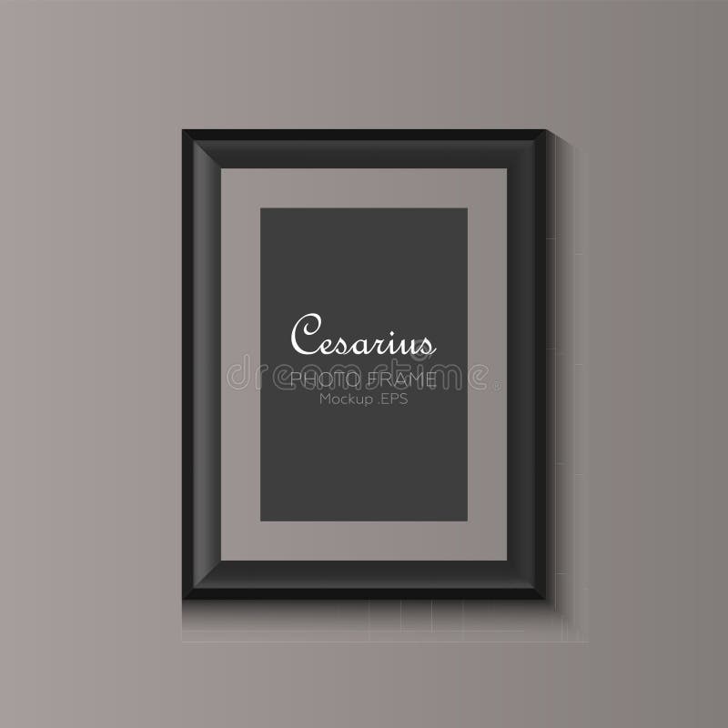 Black Photo Frame in Vector Format Stock Vector - Illustration of black ...