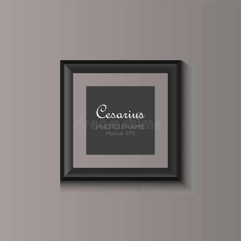 Black Photo Frame in Vector Format Stock Vector - Illustration of ...
