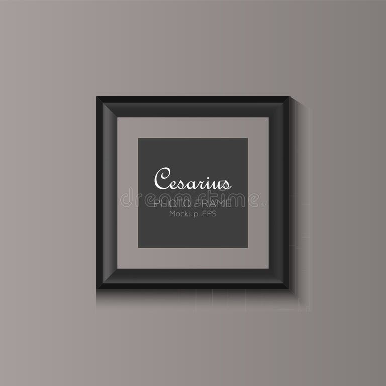 Black Photo Frame in Vector Format Stock Vector - Illustration of ...