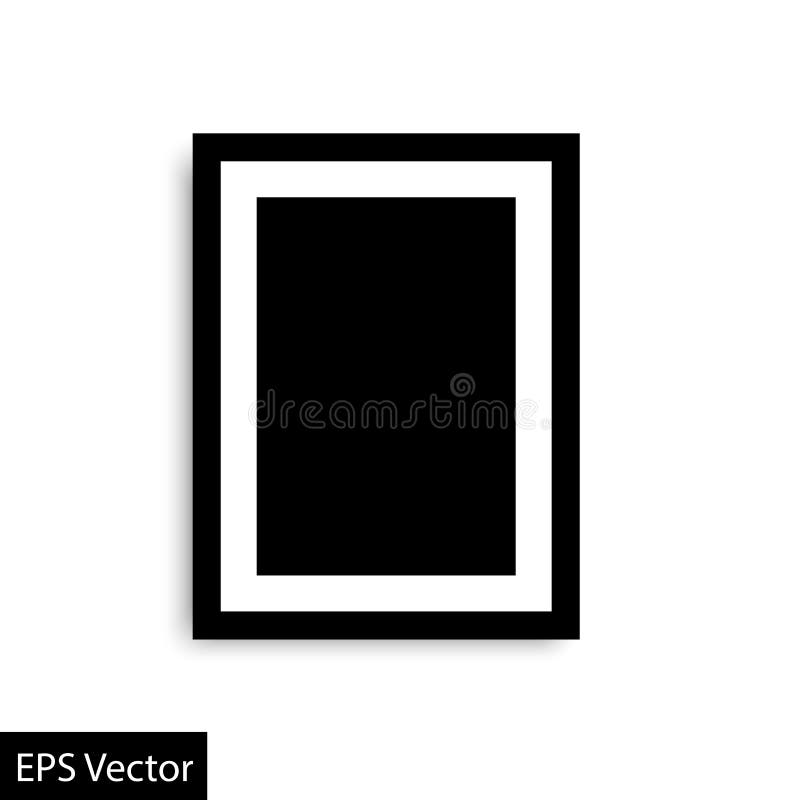 Black Photo or Picture Frame with Soft Shadow. Vector Stock Vector ...