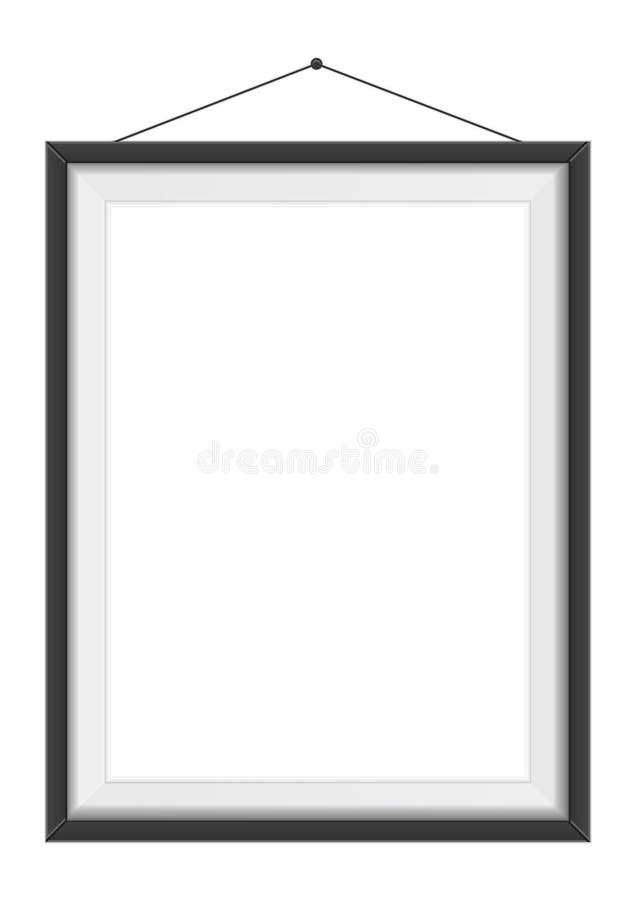 Black Picture Frame. Vector Illustration Decorative Design Stock Vector ...
