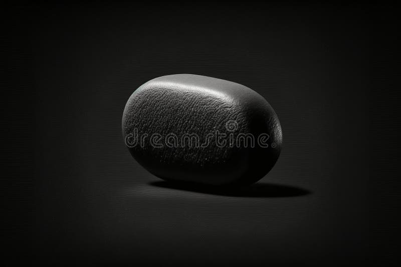 Black Pill Isolated with Texture on Black Background. Generative AI ...