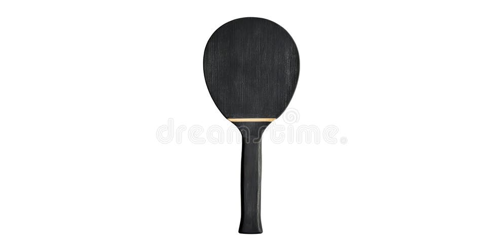 Black Ping Pong Paddle Isolated on Transparent Background Stock Image ...
