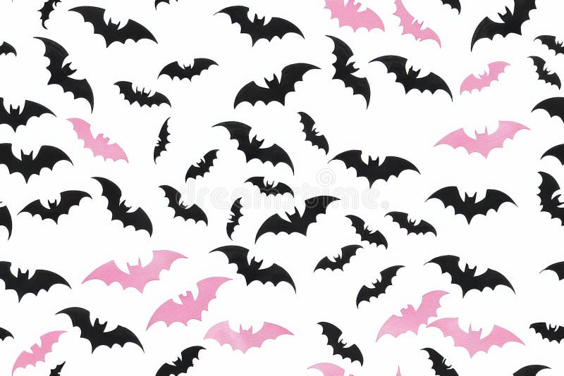 Flying Bats Pattern stock illustration. Illustration of graphic - 342122312