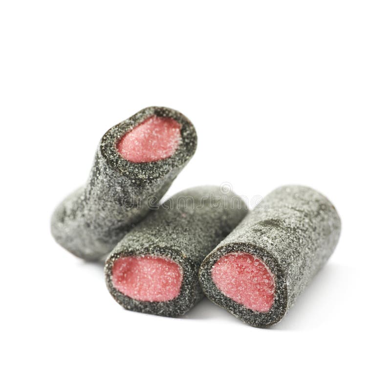 Black and Pink Candy Isolated Stock Image - Image of melting, eating ...