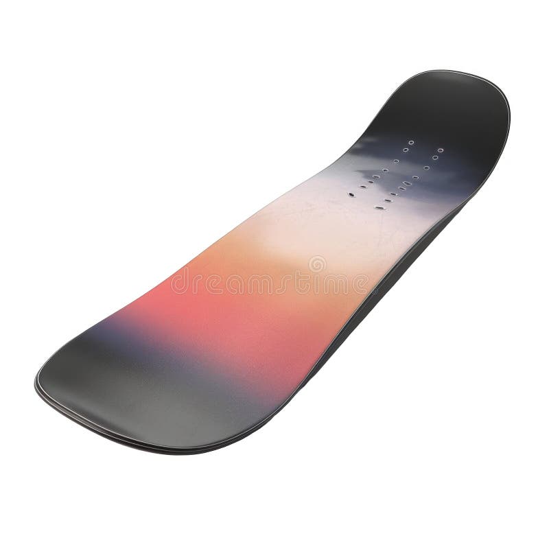 Black and Pink Gradient Snowboard with Binding Holes Stock Image ...