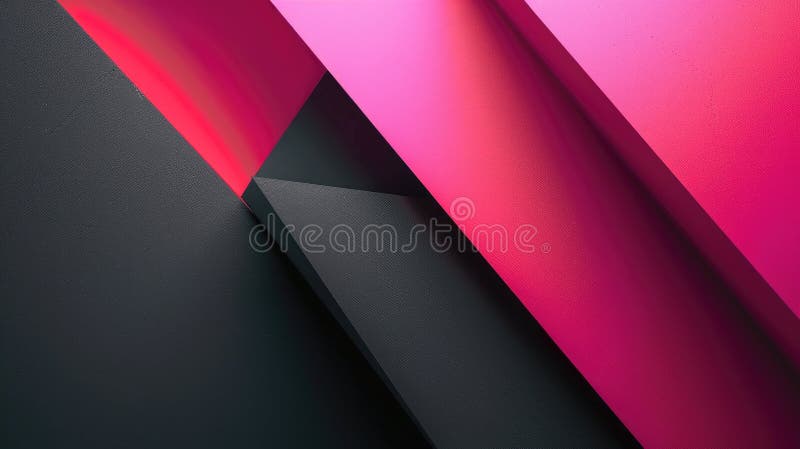 Black and Pink Gradient Web Background with Geometry. Stock Image ...