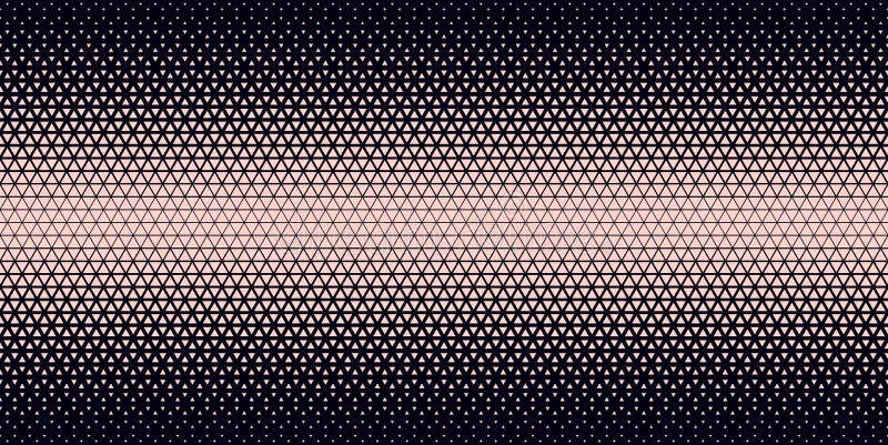 Black Pink Halftone Triangles Pattern. Abstract Geometric Gradient ...