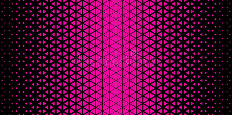 Black Pink Halftone Triangles Pattern. Abstract Geometric Gradient ...