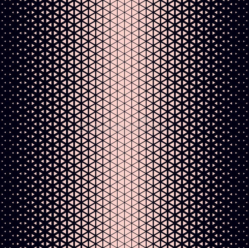 Black Pink Halftone Triangles Pattern. Abstract Geometric Gradient Background. Vector ...