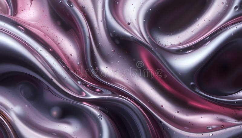 Black Pink Liquid Metal Background Stock Illustration - Illustration of ...