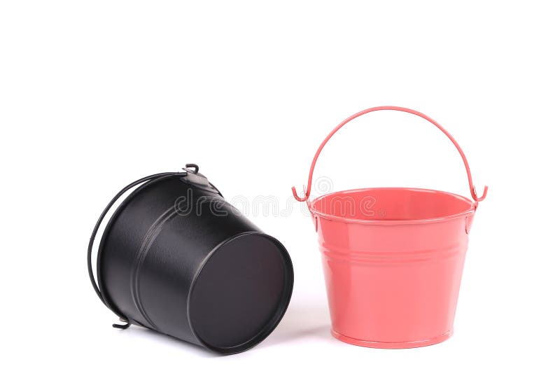 Pink pail with ribbon stock photo. Image of pink, easter - 14619050