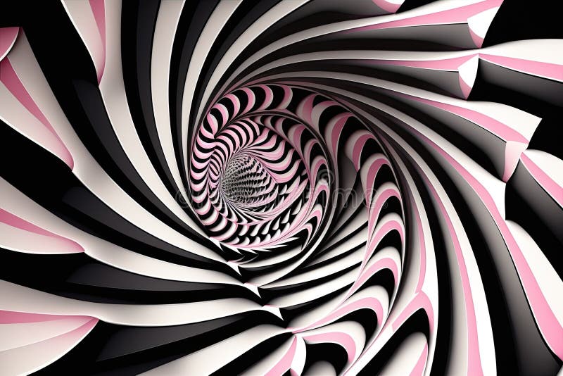 Abstract Recursive Spiral Texture Pattern Stock Illustrations – 59 ...