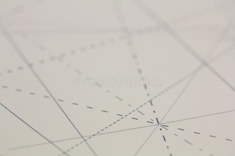 Black Pins in Paper Linked by Lines Stock Photo - Image of design ...