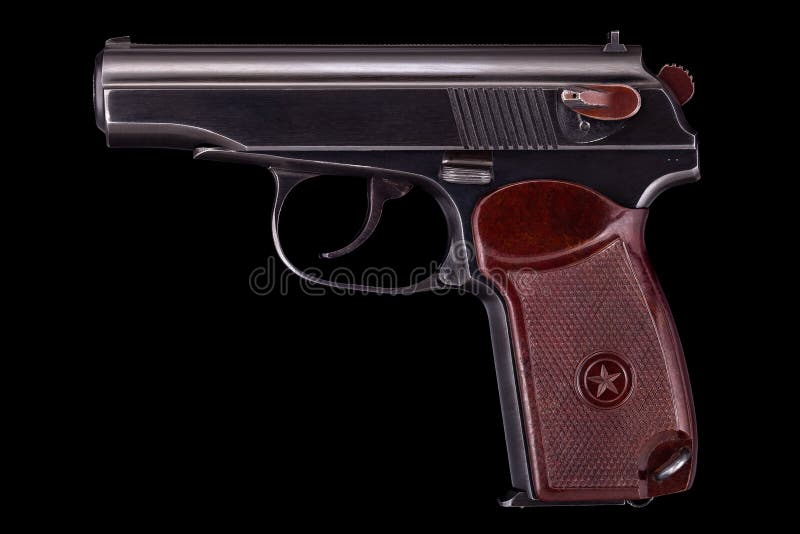 The Makarov pistol stock photo. Image of danger, cartridge - 194404606