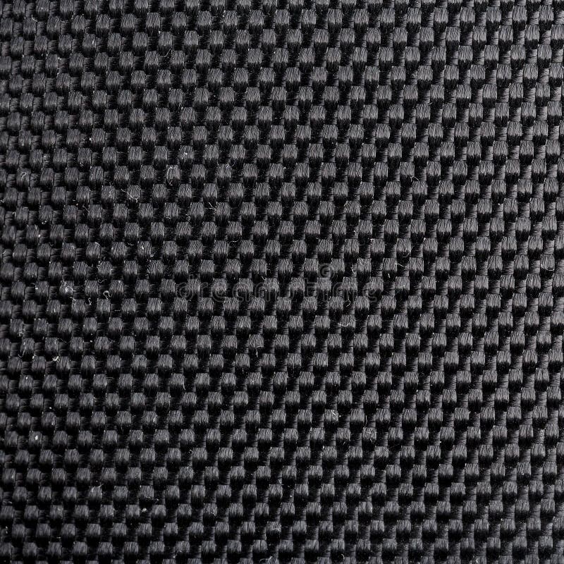 Black Plaid Fabric Background Macro Stock Image - Image of black, dark ...
