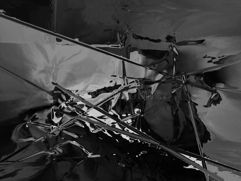 Black plastic abstract stock illustration. Illustration of reflection ...