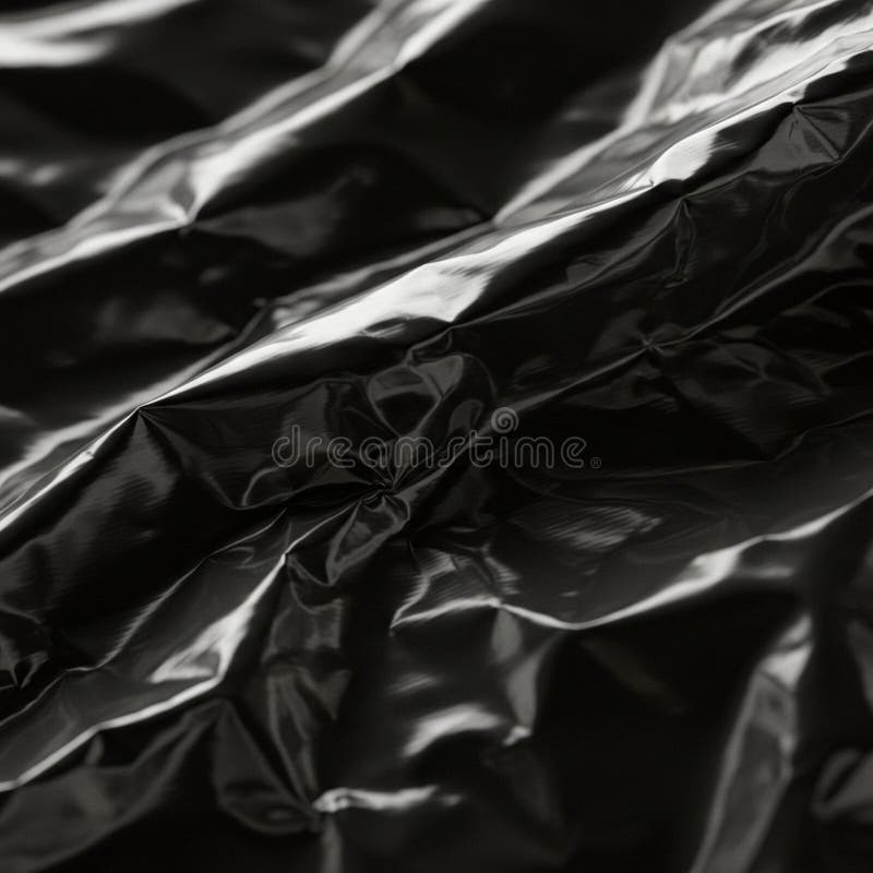Black Plastic: Abstract Texture, Dramatic Light, Glossy Surface Stock ...