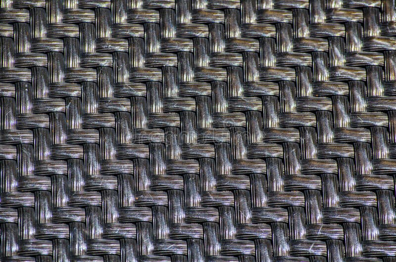 Black Plastic Basketwork Pattern Process of Weaving or Sewing Pliable ...