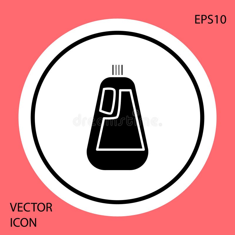 Black Plastic Bottle for Liquid Laundry Detergent, Bleach, Dishwashing ...