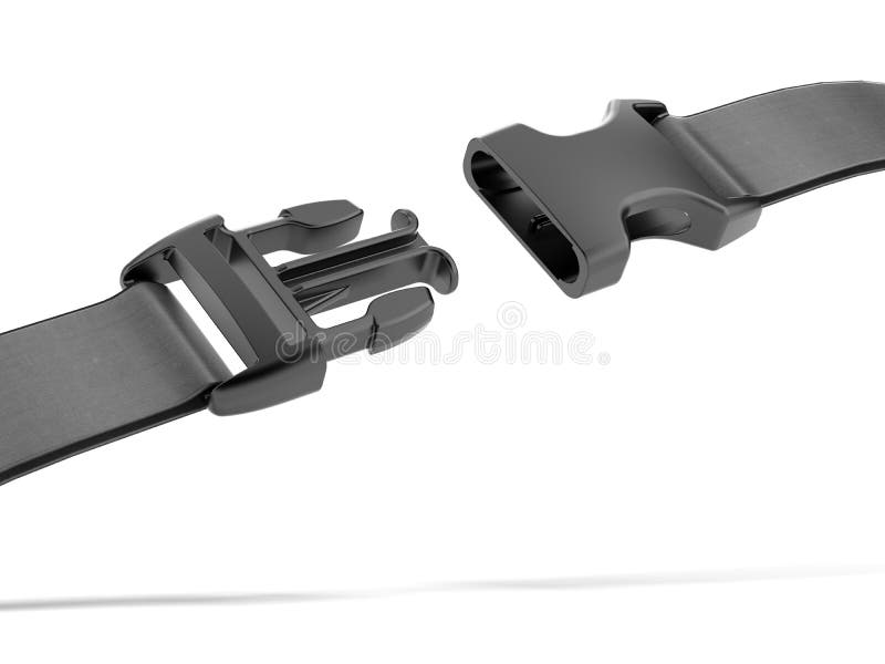 Black plastic buckle stock illustration. Illustration of angle - 28993331