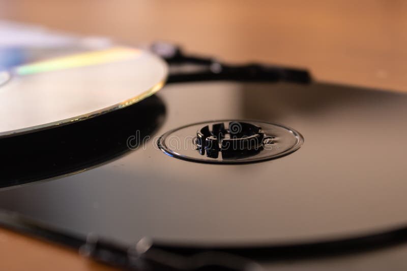 Black Plastic CD DVD Disc Box with CD Disc Near it Stock Photo - Image ...