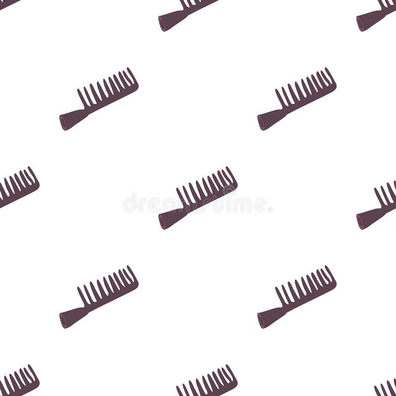 Black Plastic Comb Pattern Seamless Vector Stock Vector - Illustration ...