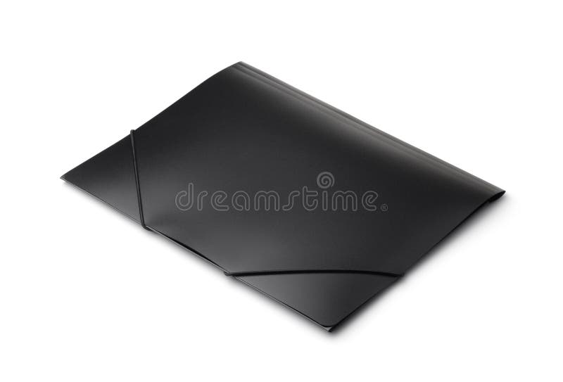 Black Plastic Document File Folder Stock Photo - Image of organization ...